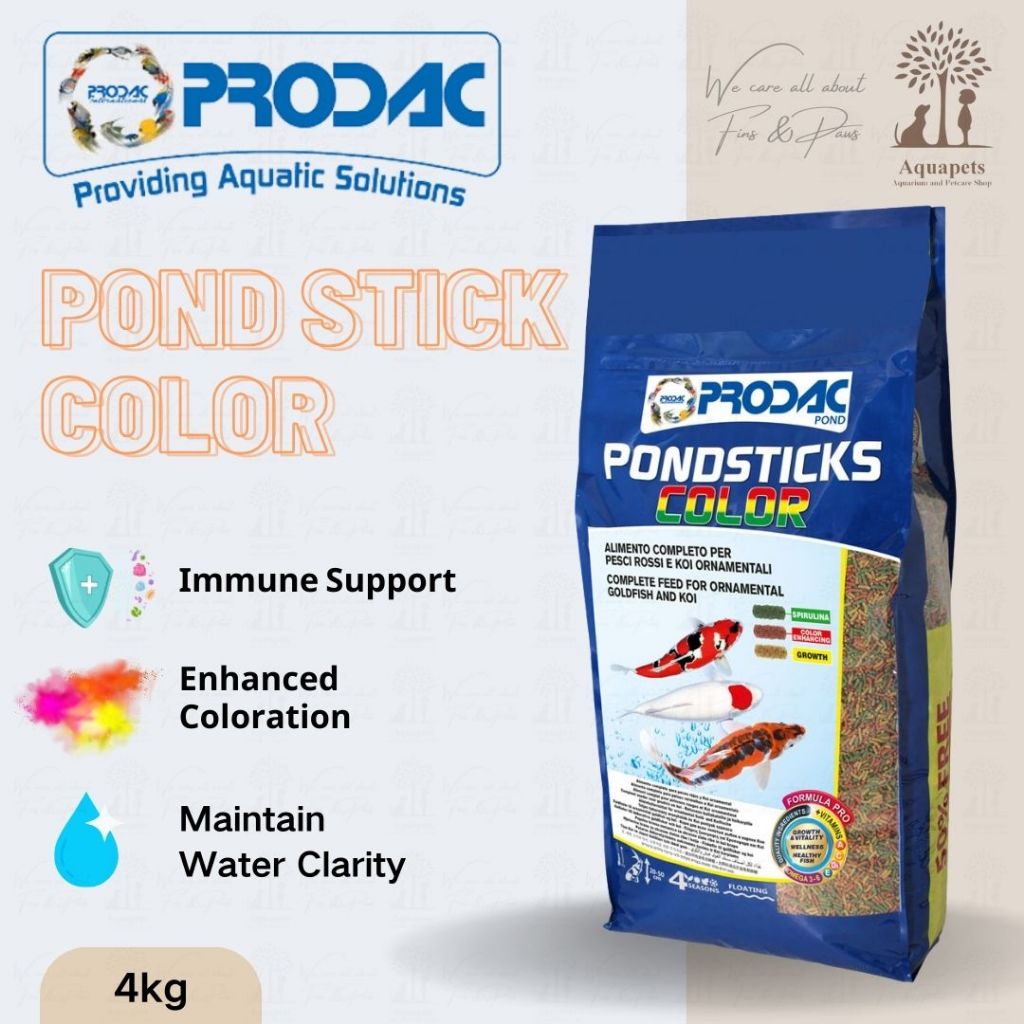 Prodac Pond Stick 32L (4kg) All Season fish food (Koi / Goldfish) Koi ...