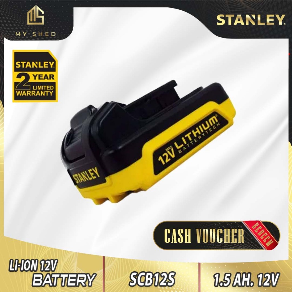 SCB12S STANLEY 12V MAX 1.5AH LI-ION BATTERY | Shopee Malaysia