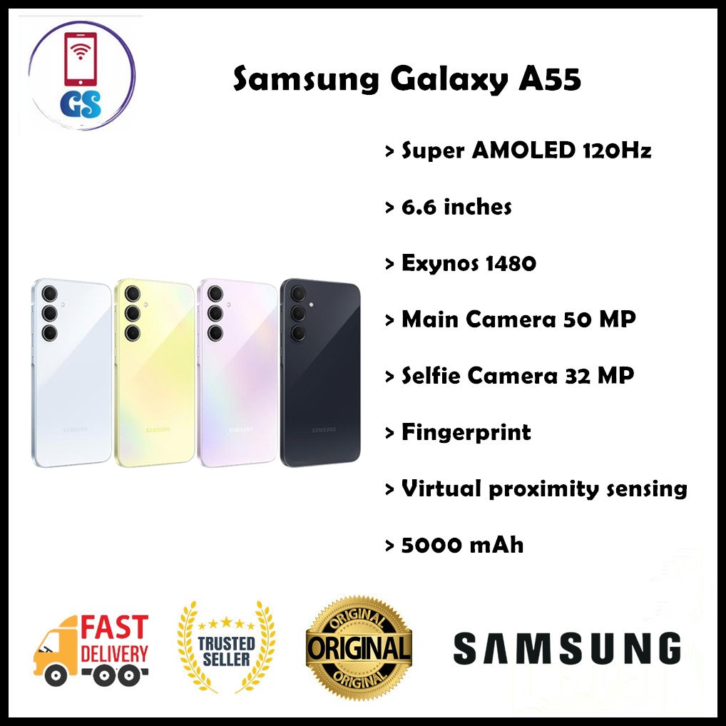 (GS AM) SAMSUNG GALAXY A55 5G - 1 YEAR WARRANTY BY SAMSUNG MALAYSIA ...