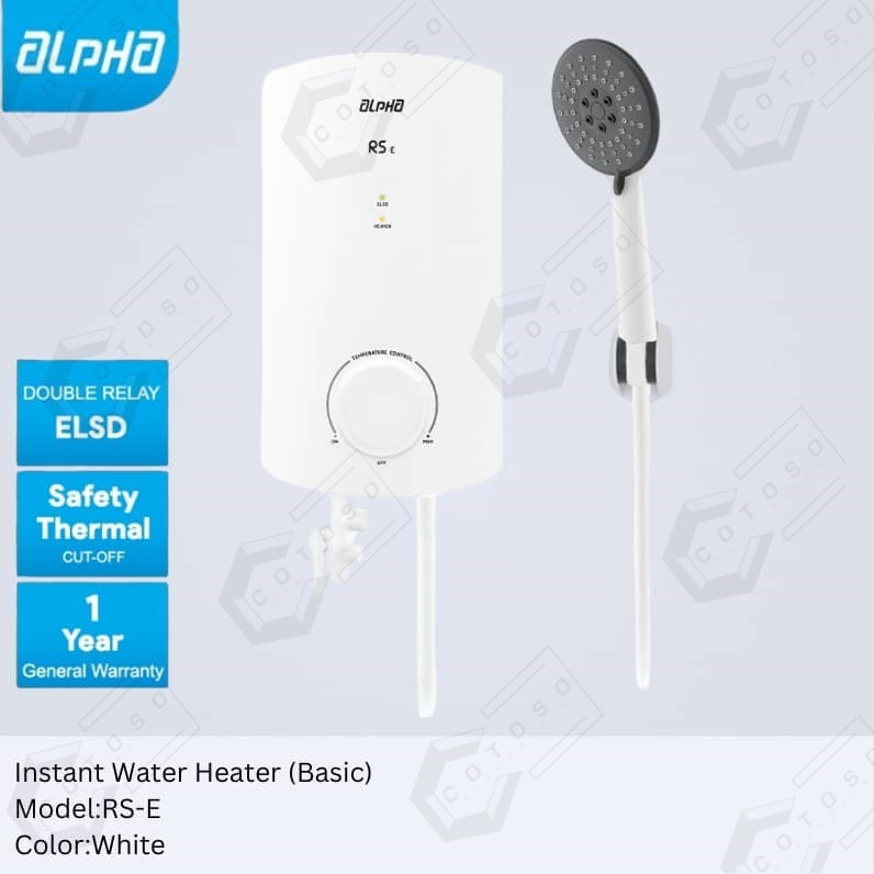 ALPHA RS-E WATER HEATER + SK WHITE | Alpha Water Heater | Alpha Water Heater | Alpha RS-E ...