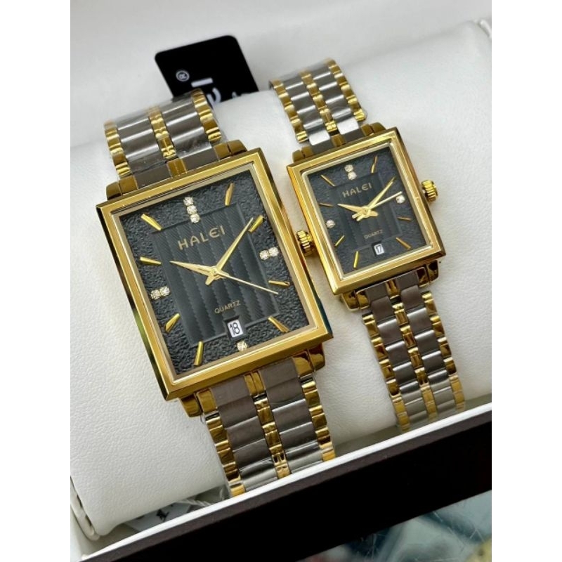 ⌚ Couple Watch Collection ⌚ Brand HALEI Jam Tangan Lelaki Perempuan ...