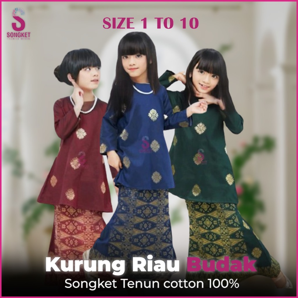 BAJU KURUNG BUDAK | BAJU RAYA 2024 VIRAL | SONGKET TENUN ASLI | 22 ...
