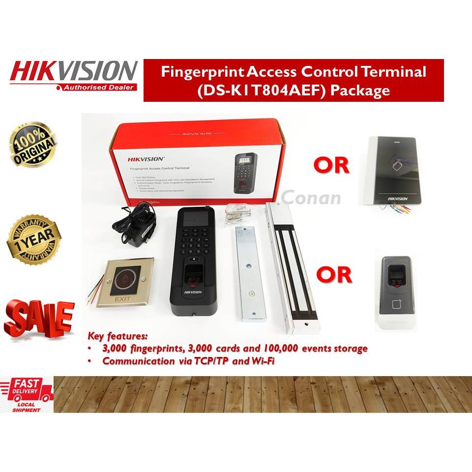 HIKVISION DS-K1T804AEF Fingerprint & Time Attendance Door Access ...