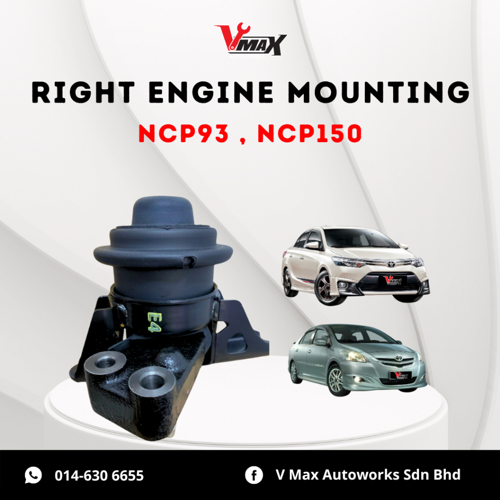 ORIGINAL TOYOTA VIOS NCP93 NCP150 ENGINE MOUNTING (RIGHT SIDE) | Shopee ...