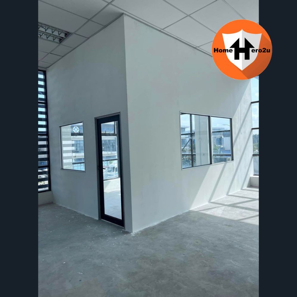 OFFICE RENOVATION - Office Partition Room Wall with Glass Window and ...