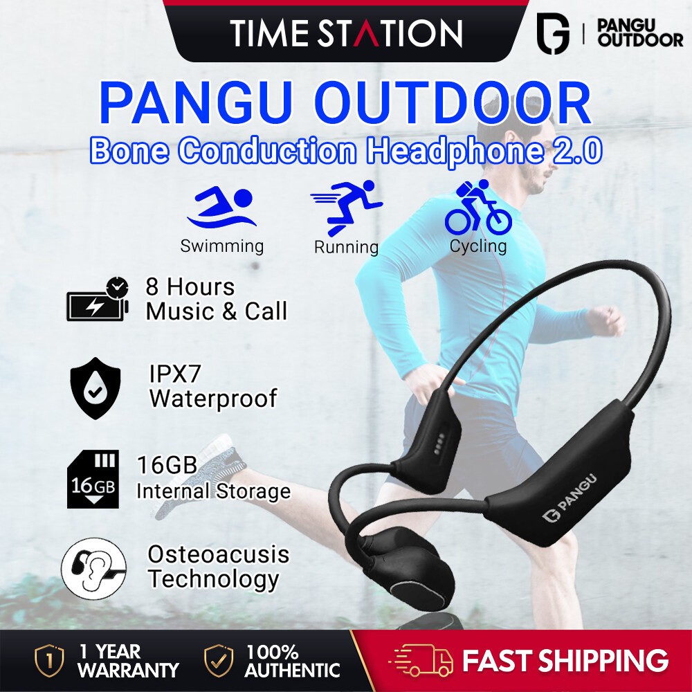 PANGU Bone Conduction Headphones Bluetooth Headphone Wireless Open Ear Earphone Bluetooth ...