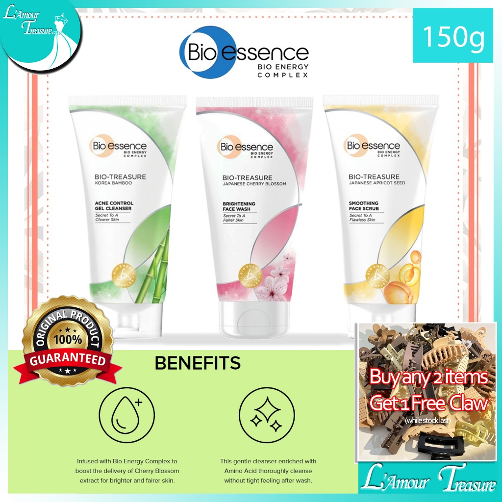 Ready Stock: 100% Genuine Bio Essence Bio-Treasure Facial Cleanser 150g ...
