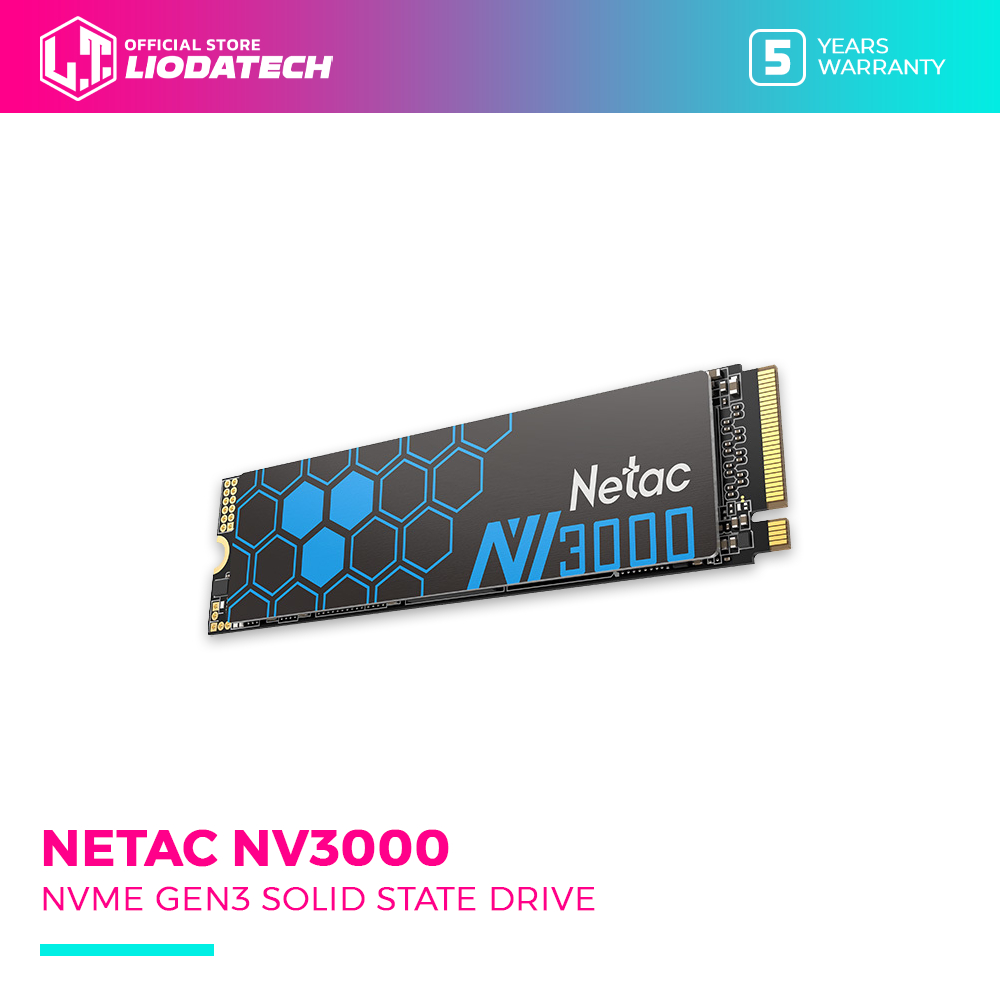 Netac Nv3000 Pcie Gen 3 M 2 Nvme Ssd 500gb 1tb 2tb Shopee Malaysia