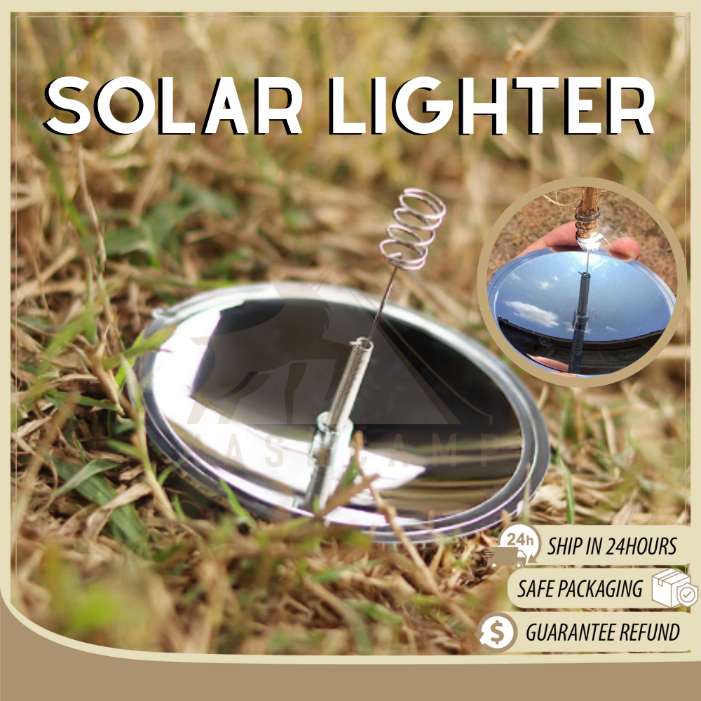 Solar Lighter Outdoor Survival Kit Sun Reflector Igniter Camping Fire ...