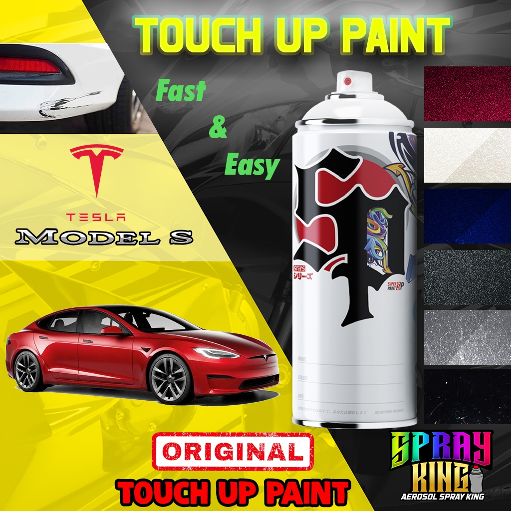TESLA MODEL S ( Touch Up Paint ) AIKKA 370ml Aerosol Car Spray Paint ...