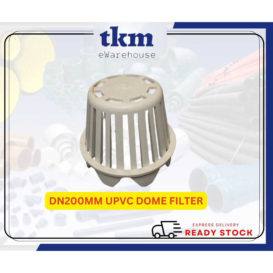 [TKM] BRAND SAE UPVC DN200MM DOME FILTER / DEBRIS TRAPS (FOR RAIN WATER ...