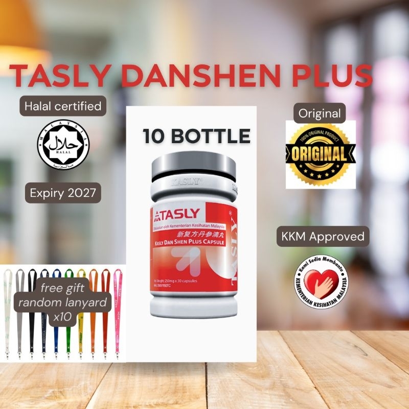 100% Original Tasly Danshen Plus x 10 Bottle | Shopee Malaysia