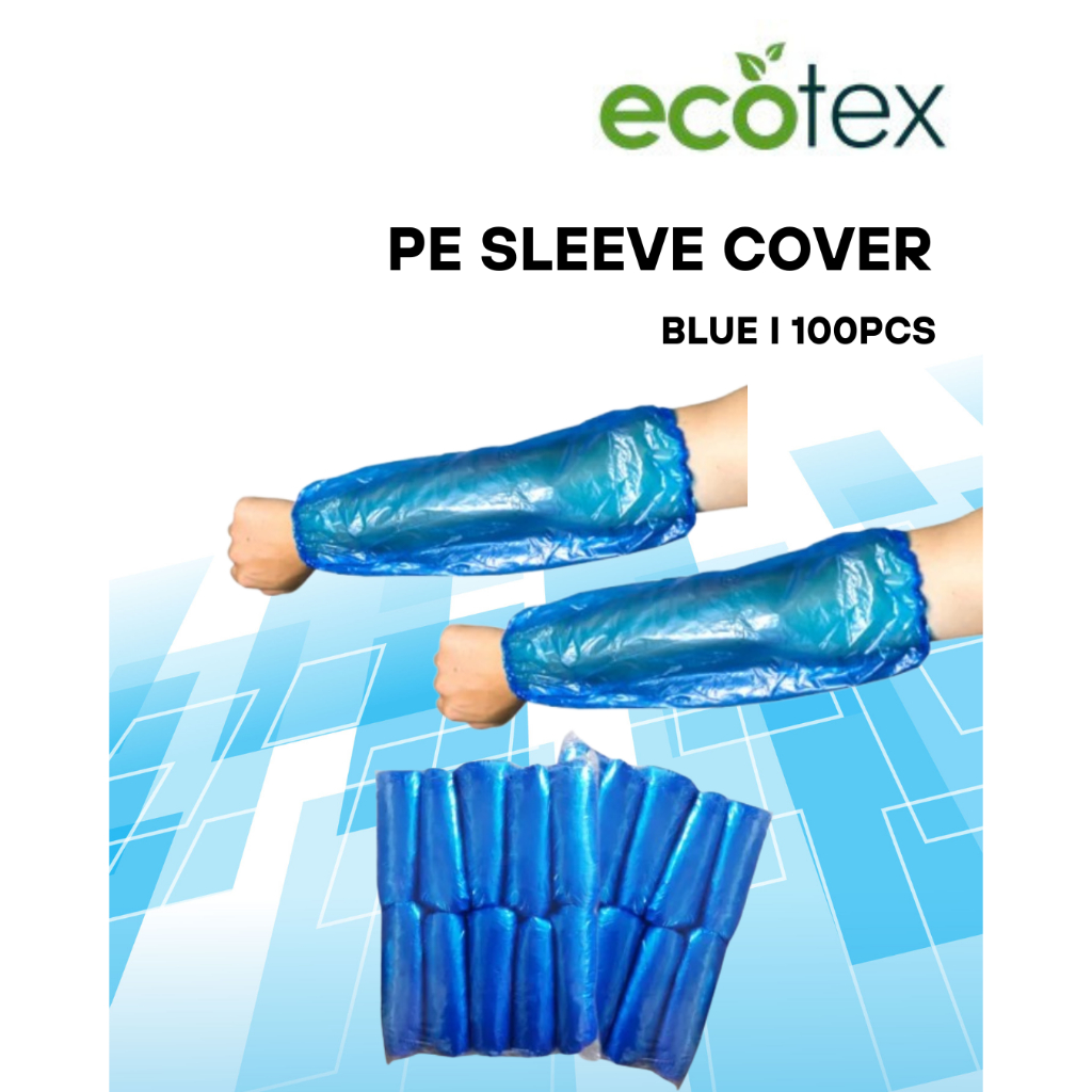 Disposable PE Sleeve Cover Blue- 100pcs per pack | Shopee Malaysia