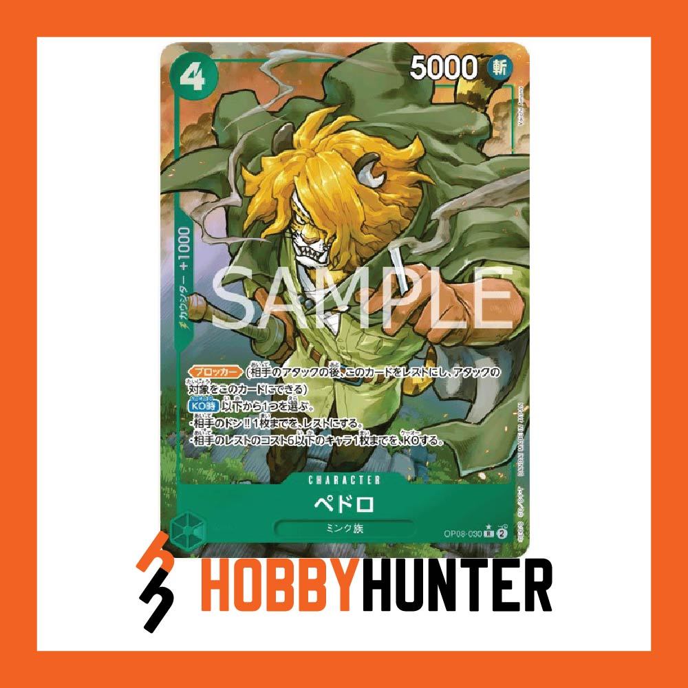 ONE PIECE CARD OP08-030 Pedro ( R ) Parallel AA | Shopee Malaysia