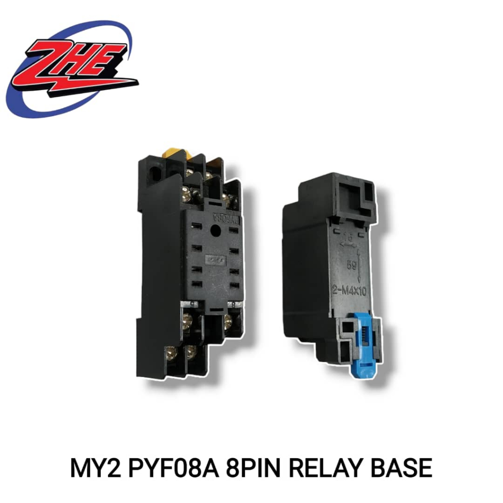 MY2 MY2N PYF08A 8 PIN FRONT MOUNTING RELAY SOCKET BASE / SCREW TERMINAL TAPAK HOLDER COMPATIBLE ...