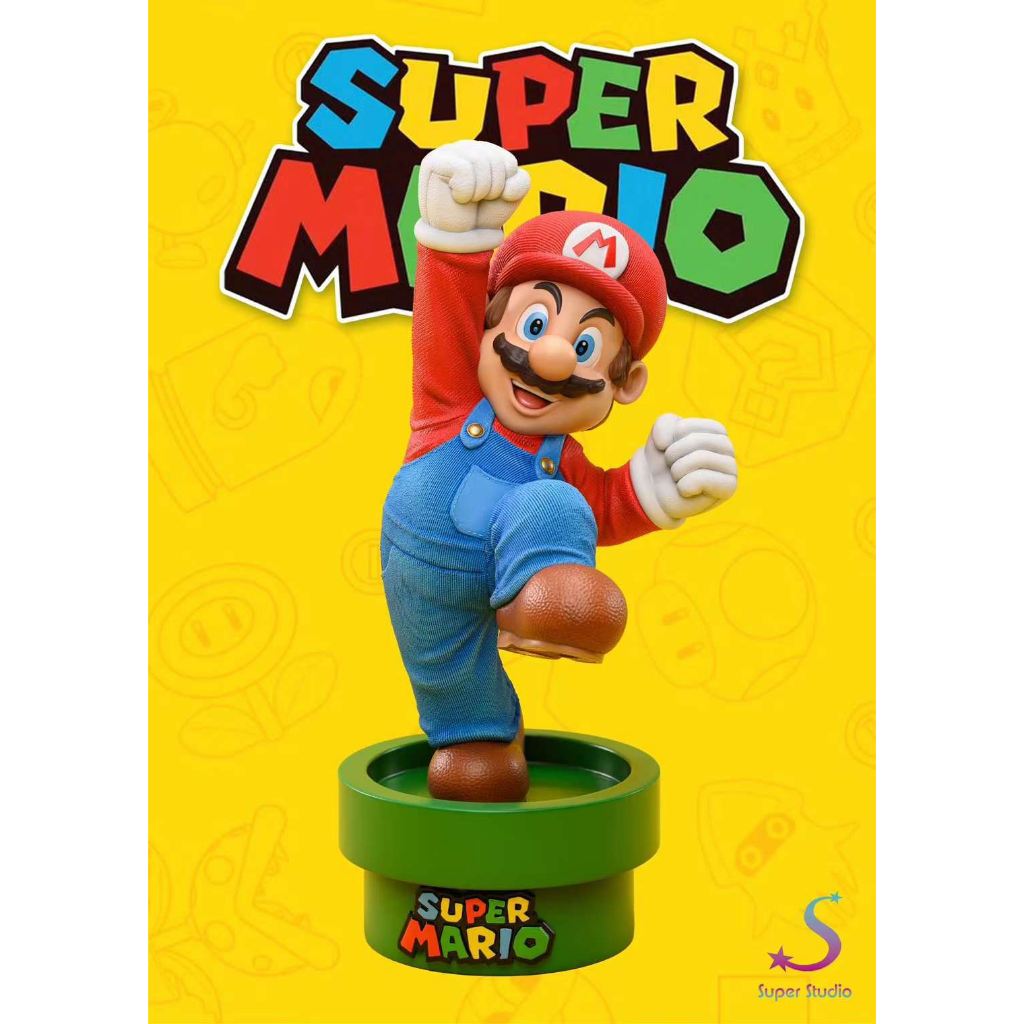Super Studio - Mario Super Mario Resin Statue GK Anime Figure | Shopee ...