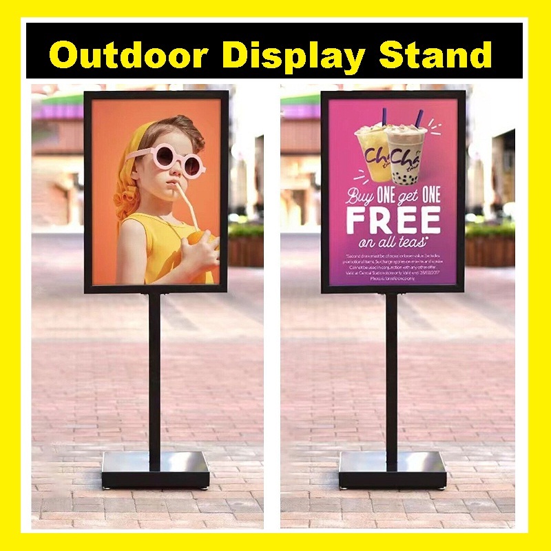 Double Sided Poster Sign Holder / Advertising Stand / Outdoor Menu ...