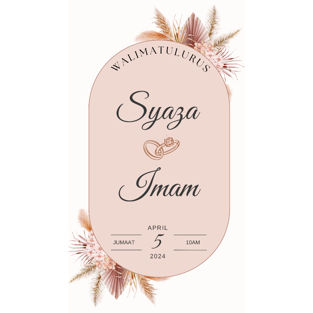 Kad Kahwin Digital | Wedding Card Digital | E-card Invitation | Kad ...