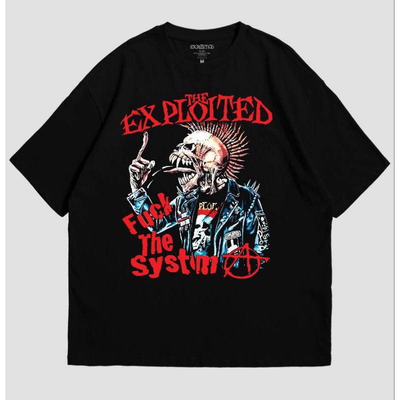 The Exploited Tee Punk Rock T shirt Punk Not Dead Baju Band 100% Cotton ...