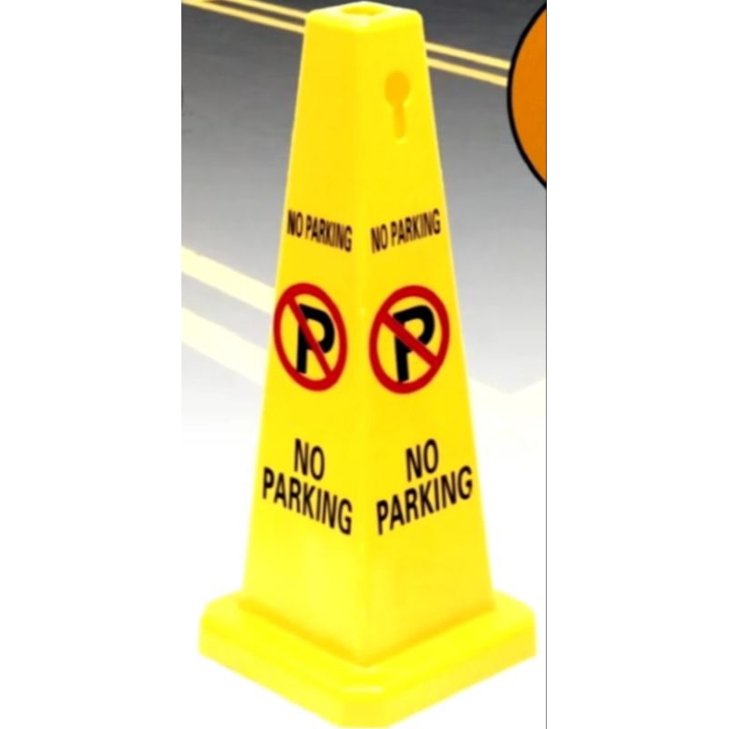 Safety Triangle Traffic Cone No Parking / Wet Floor 30 inch | Shopee ...