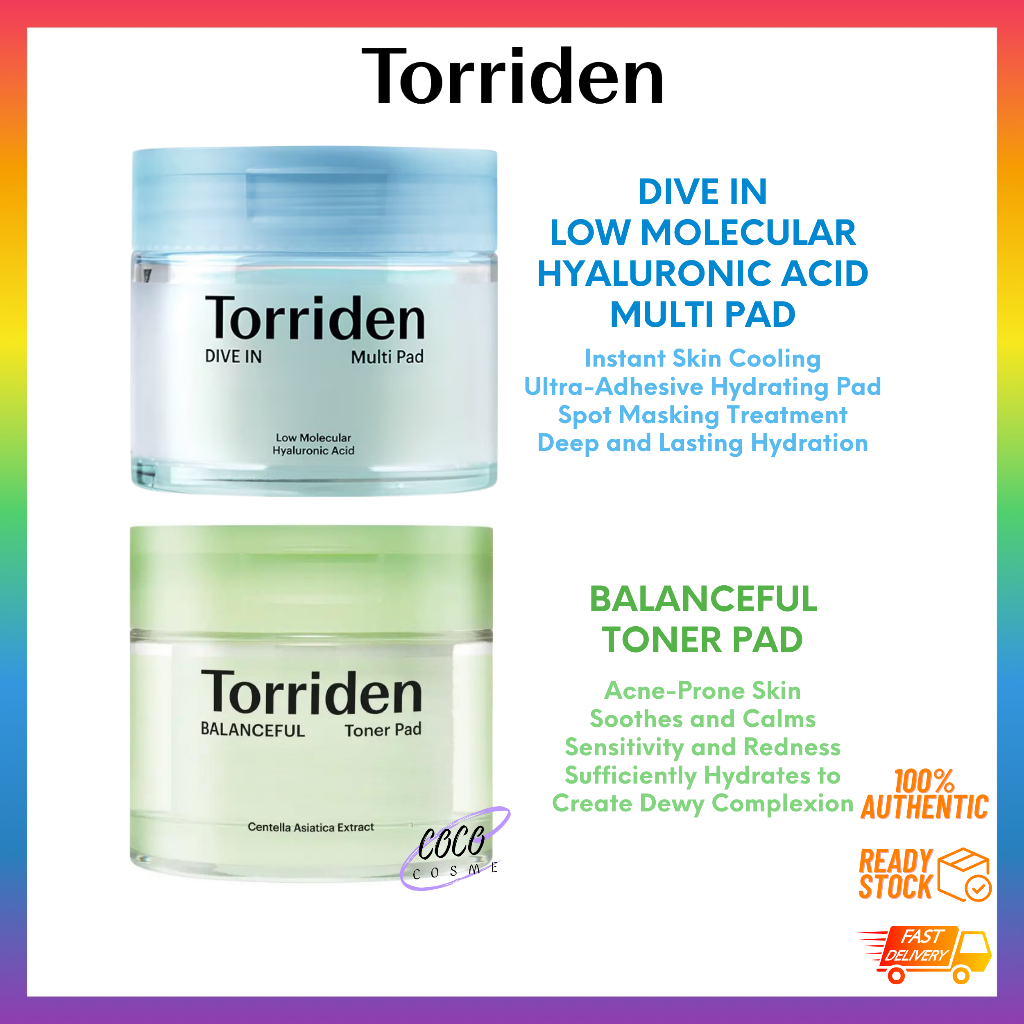 [READY STOCK] TORRIDEN Dive In Low Molecular Hyaluronic Acid Multi Pad ...