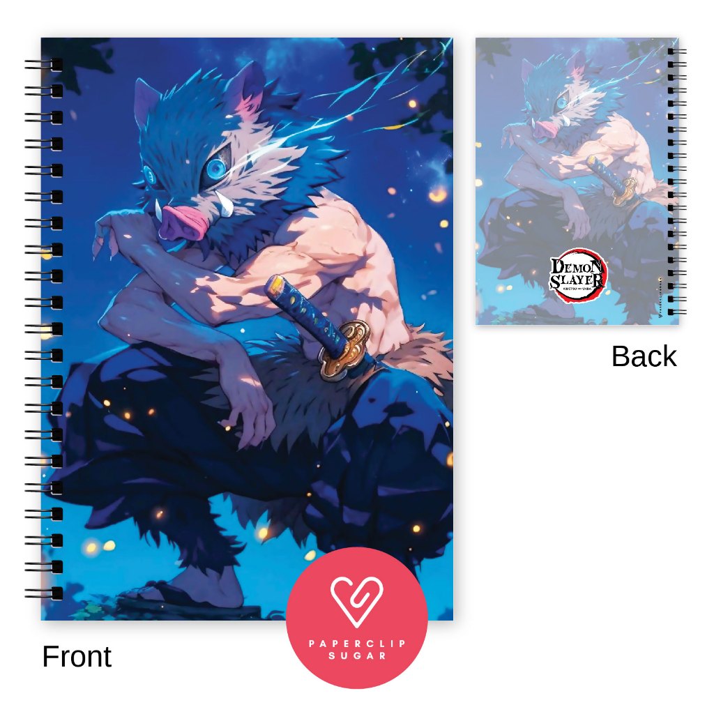Inosuke Hashibira Notebook A5 100pgs Anime Demon Slayer Kimetsu No ...