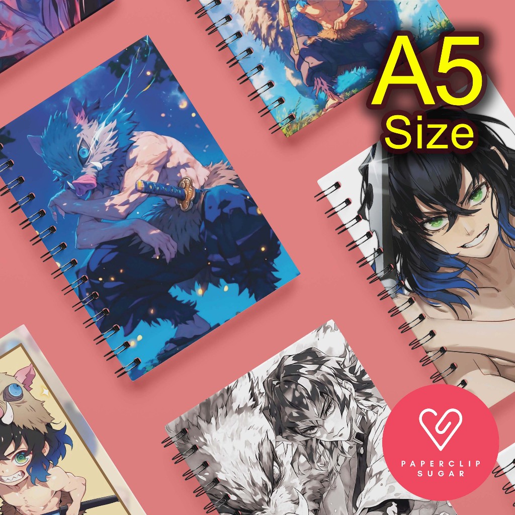 Inosuke Hashibira Notebook A5 100pgs Anime Demon Slayer Kimetsu No ...