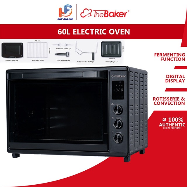 The Baker Ketuhar Elektrik Electric Oven 60L ESM-60DG | Shopee Malaysia