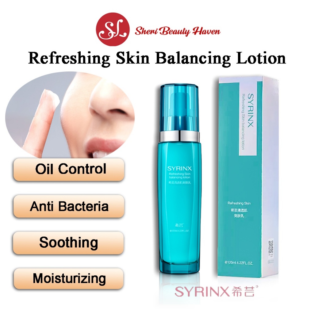 Syrinx Refreshing Skin Balancing Lotion 120ml Oil Control, Light Fresh ...