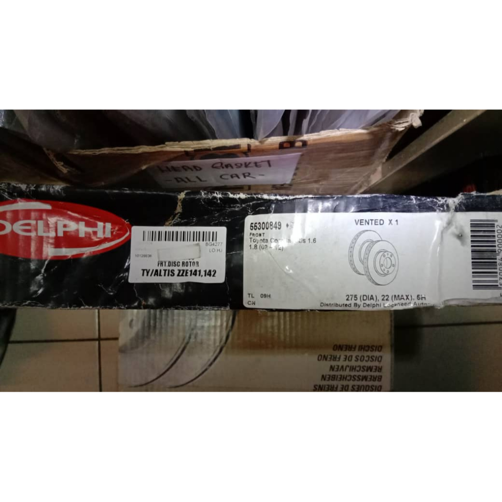 TOYOTA COROLLA ALTIS ZZE141 142 ALTIS 1.6 1.8 ( 08-12 ) FRONT DISC ...