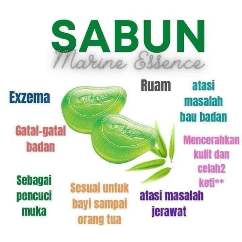 🔥PROMOSI🔥 SABUN HIJAU MARINE ESSENCE | SABUN HILANG GATAL DAN MASALAH ...