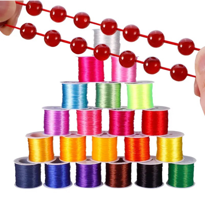 Elastic Tali Cord Stretchable For Bracelet [7-8m].Ready Stock In ...