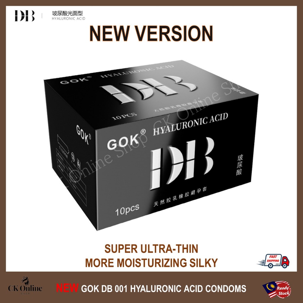 GOK DB 001 Hyaluronic Acid Condom Ultra-Thin Kondom Nipis 10pcs GOK DB ...