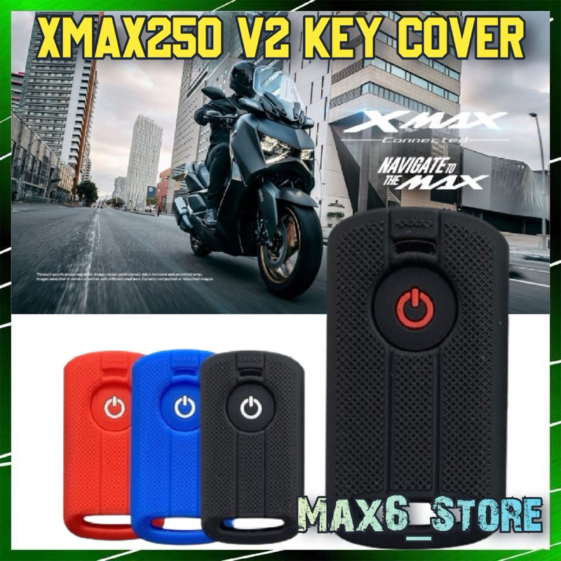 YAMAHA XMAX250 V2 SILICONE REMOTE KEY COVER CASE KUNCI GETAH KEYCHAIN ...