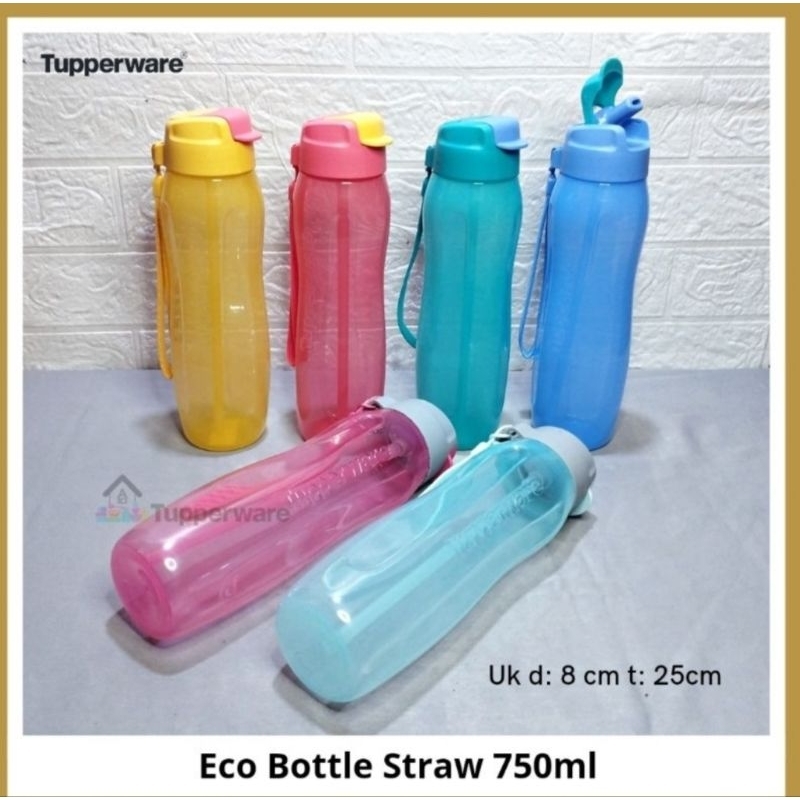 Tupperware Eco Bottle Straw 750ml set (4pcs) | Shopee Malaysia