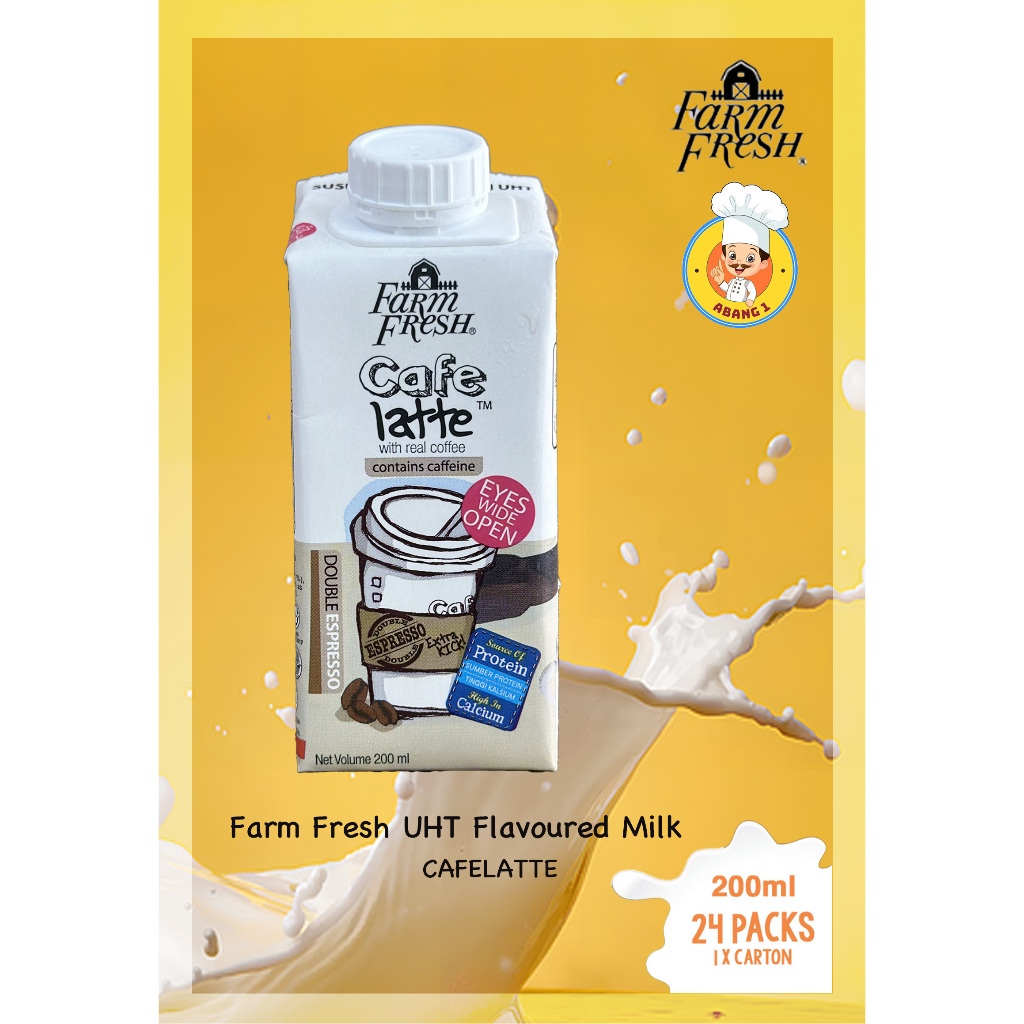 Farm Fresh UHT Café Latte 200ml x 24 Packs | Shopee Malaysia