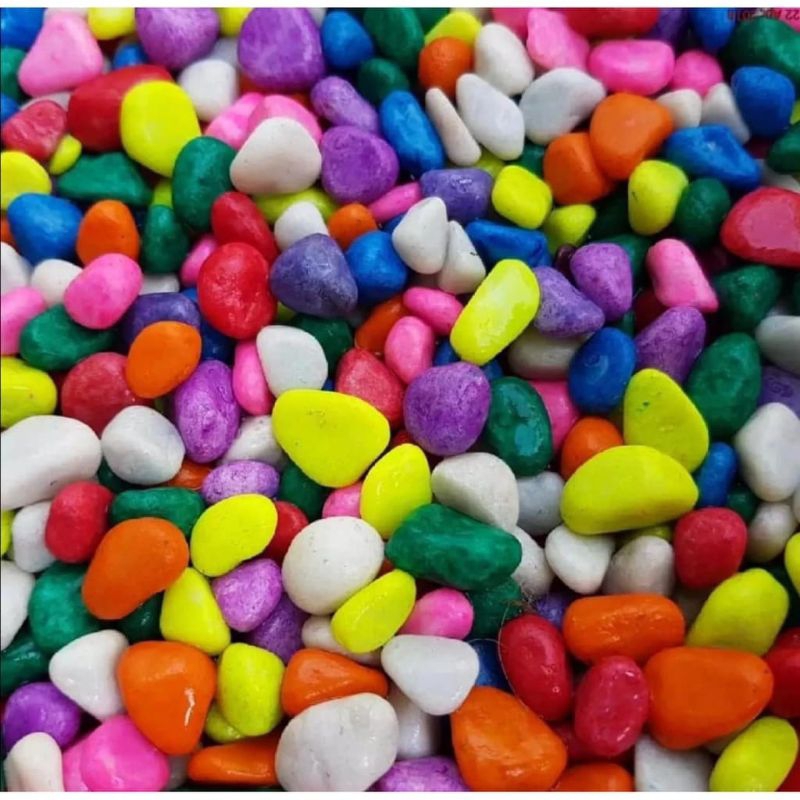 Colour Pebbles stone & Colourful SAND for Fish TANK AQUARIUM DECOR 250g ...