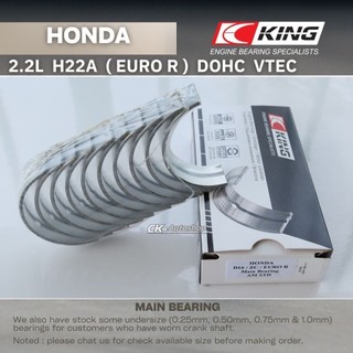 KING Bearing HONDA 2.2L H22A EURO R ( 55mm Crank Journal ) DOHC VTEC ...