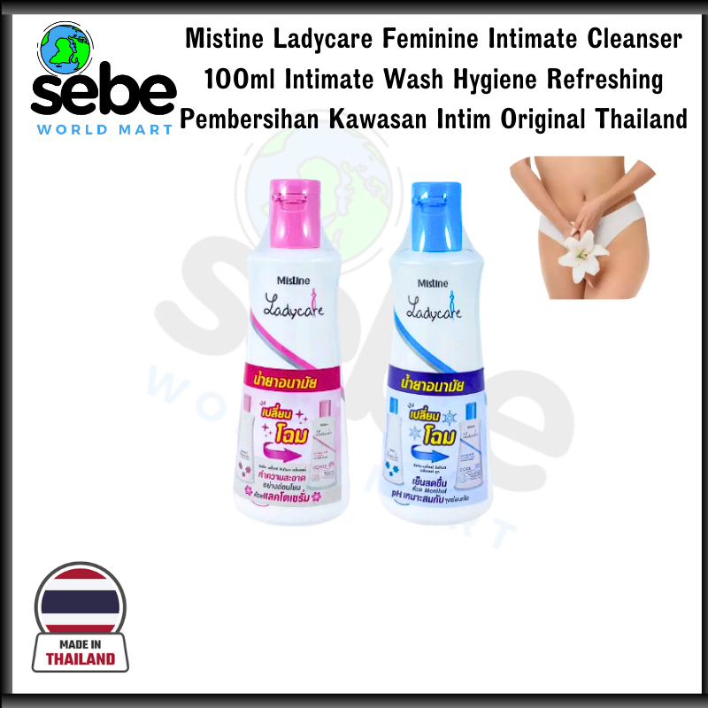 Mistine Ladycare Feminine Intimate Cleanser 100ml Wash Hygiene Refreshing Pembersihan Kawasan ...