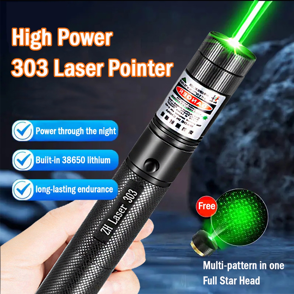 激光笔-High Power 532nm 303 Laser Flashlight High Power Green Laser ...