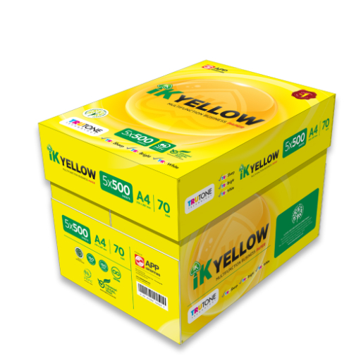 IK Yellow A4 Copier Paper 70Gsm 500's (5reams) | Shopee Malaysia