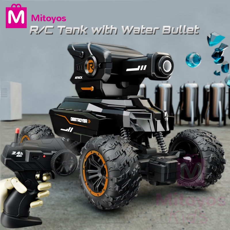 Mitoyos RC Tank Battle Toy with Water Bullet Bomb Remote Control Car ...