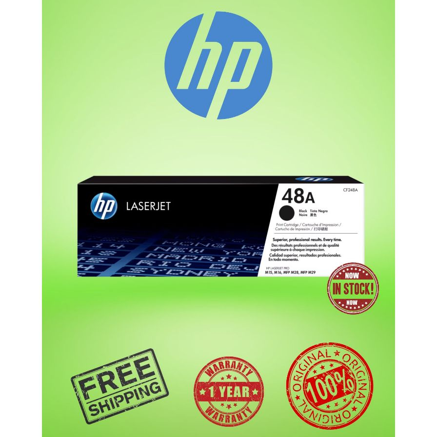 HP CF248A / 48A BLACK ORIGINAL LASERJET TONER CARTRIDGE | Shopee Malaysia
