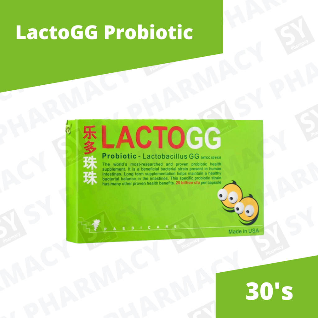 LactoGG Probiotic – Lactobacillus GG 30's (Exp: 10/2025) | Shopee Malaysia
