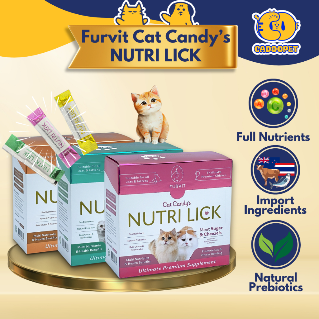 Furvit Cat Candy's Nutri Lick Premium Nutrition Supplement Jajan Kucing ...