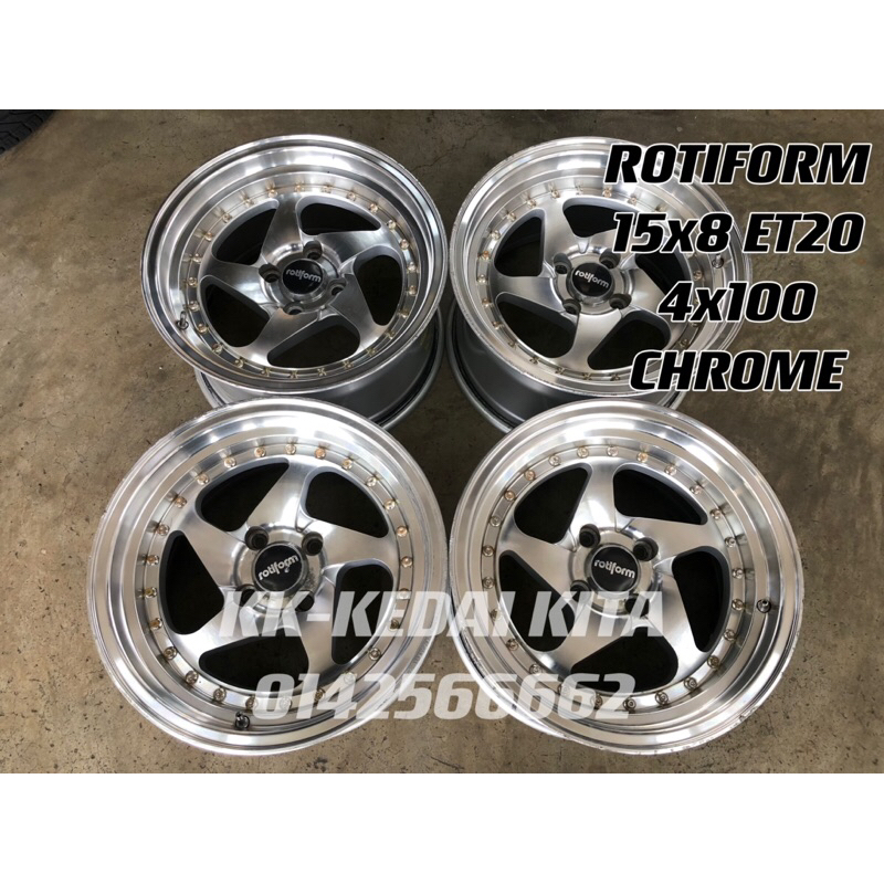 USED RIM ROTIFORM 15 INCHI | Shopee Malaysia