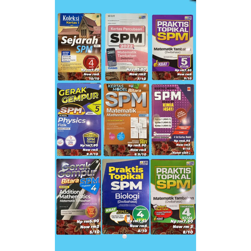 ASTER EDU,ANCHOR SPM BOOK PRELOVED | Shopee Malaysia