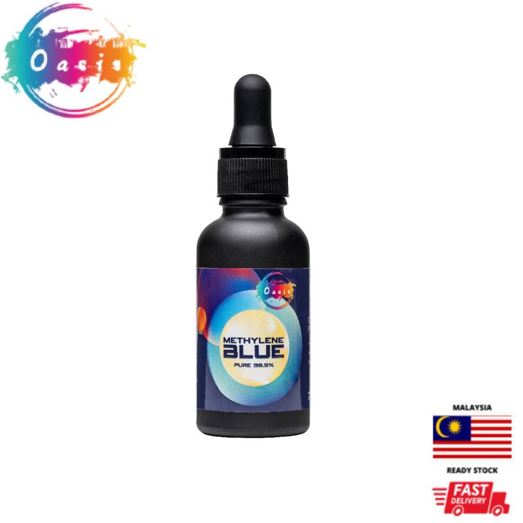 Oasis Methylene Blue Liquid Pure 98.5% Aquarium Use Fish Medication/Fish Medicine/Ubat Ikan ...