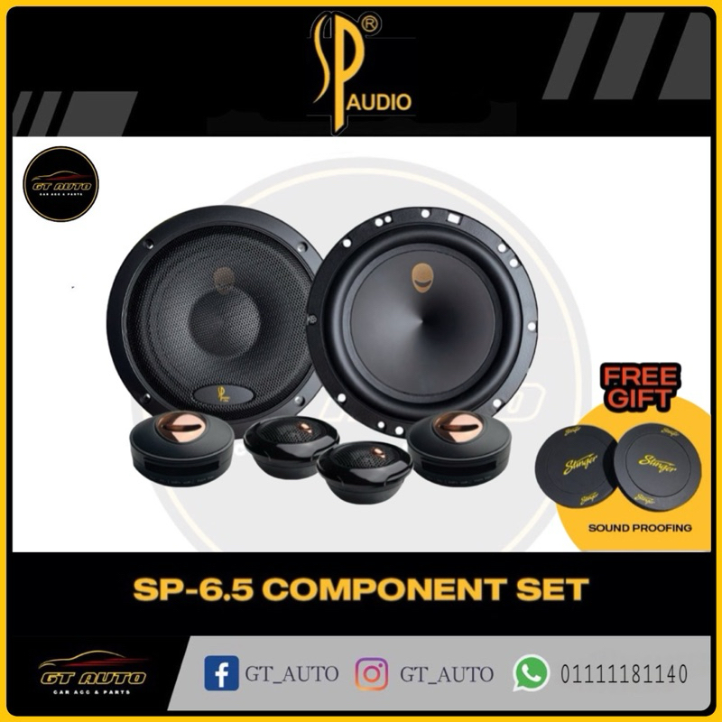SP AUDIO 6.5" COMPONENT SET MID-BASS SPEAKER / CROSSOVER / TWEETER 220 ...