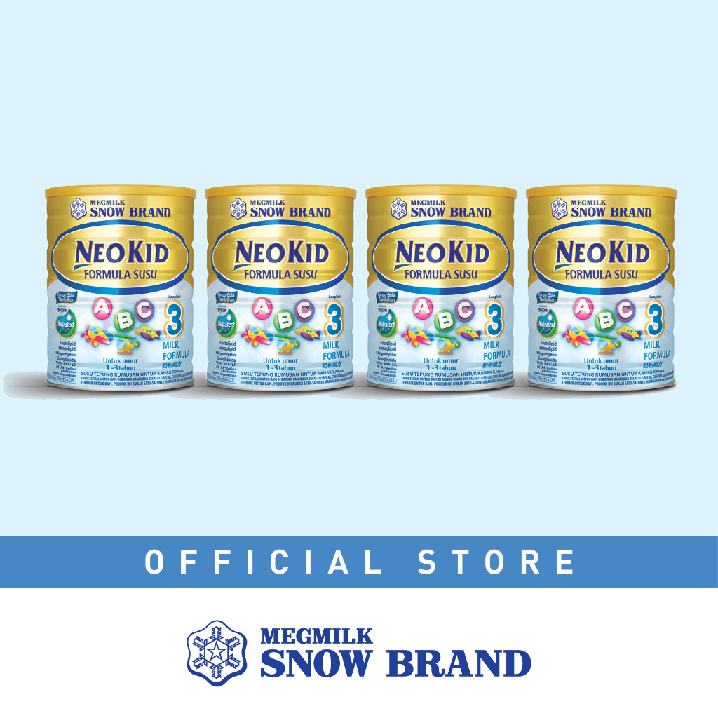 MEGMILK SNOW BRAND Neo Kid Step 3 Milk Formula [4 Tins] | Shopee Malaysia